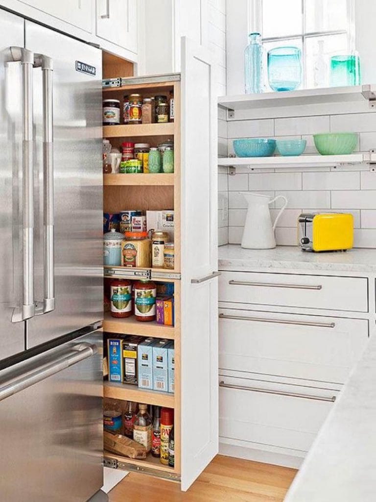 12 Stunning Vertical Drawers For Your Kitchen Storage Ideas - Genmice