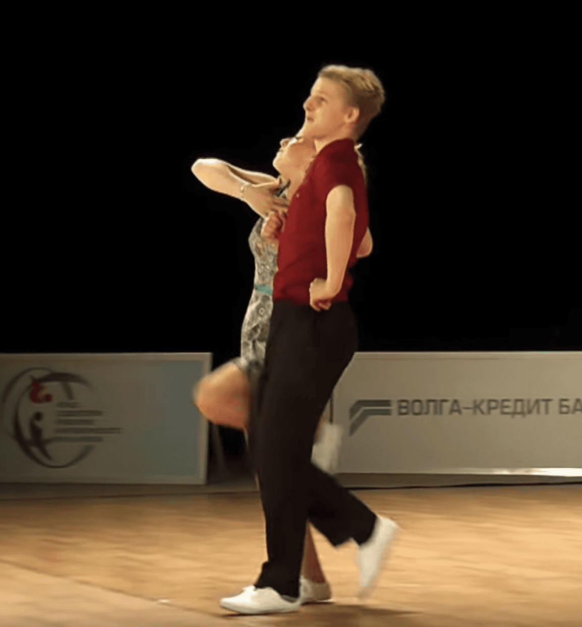 The Duo Dances The ‘Boogie Woogie’. The Man Strips Shirt And The ...