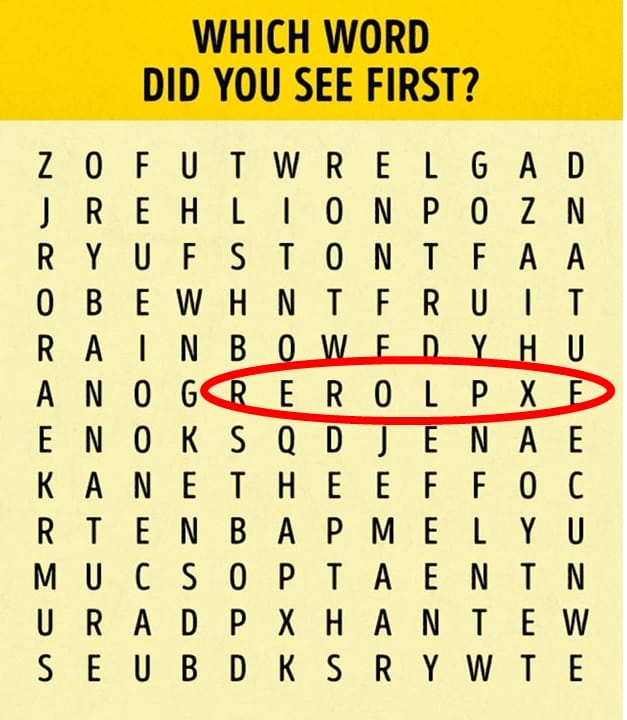 The First Word You See In This Crossword Reveals A Lot About Your ...